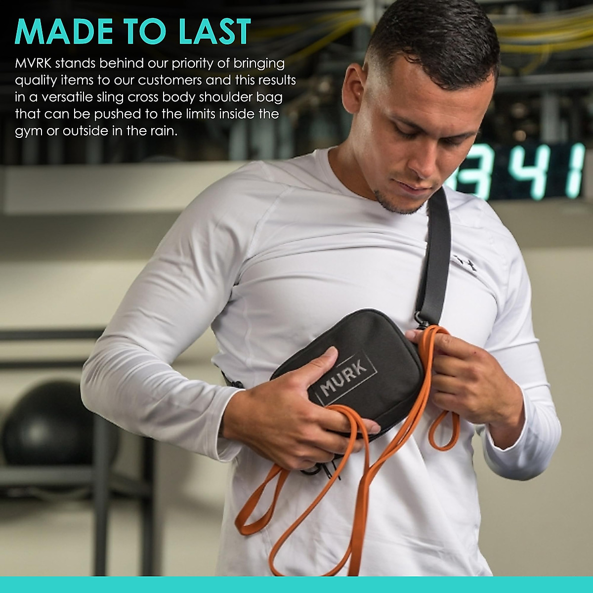 MVRK Waterproof Shoulder Bag - Sling Crossbody Backpack for Men & Women - Lightweight One Strap Sling Bag Backpack for Travel