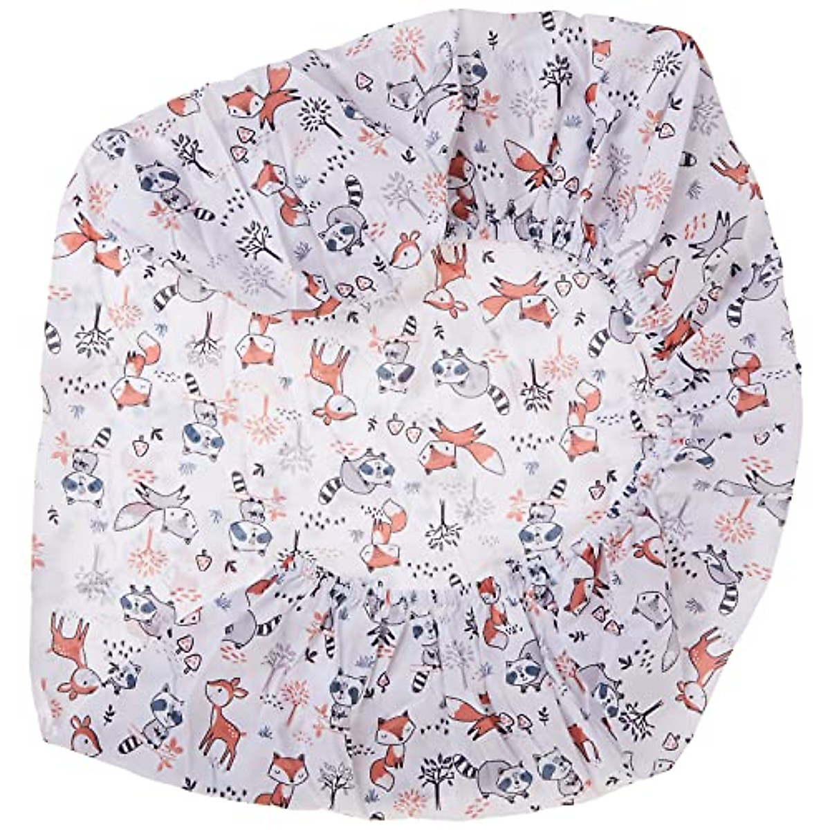 Little Love By Nojo Lil Fox, Grey, Orange, White 3Piece Nursery Mini Crib Bedding Set With Comforter, 2 Fitted Mini Crib Sheets, Orange, Grey, White, Charcoal