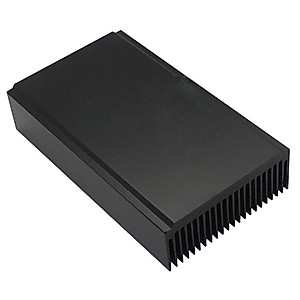 tatoko Black Aluminum Heatsink, Aluminium Heat Diffusion Cooling Fin 120 x 69 x 27mm/ 4.72"(L) x 2.72"(W) x 1.06"(H)