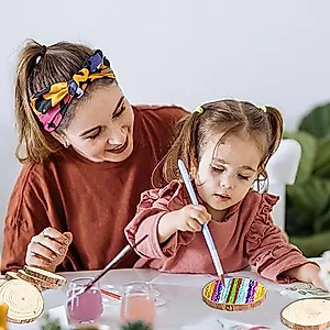 Unfinished Wood Slices, 30Pcs 3.5-4 inch Craft Wood Rounds kit Circles Crafts Christmas Ornaments DIY Crafts with Bark for Crafts Rustic Wedding Decoration