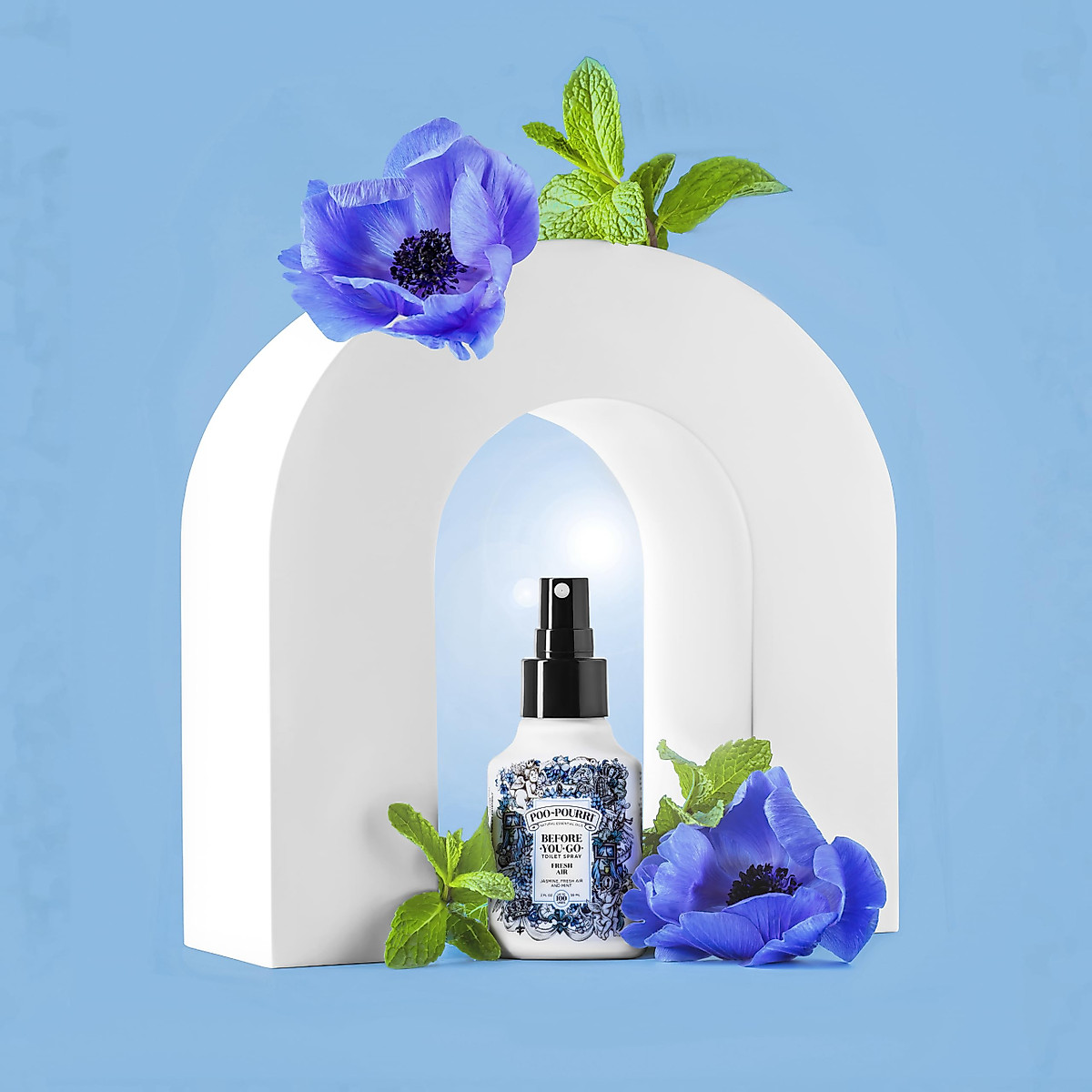 Poo-Pourri Before-You-Go Toilet Spray, Fresh Air, 2 Fl Oz - Jasmine, Fresh Air and Mint