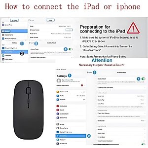 ZERU Bluetooth Mouse,Rechargeable Wireless Mouse for MacBook Pro/MacBook Air,Bluetooth Wireless Mouse for Laptop/PC/Mac/iPad pro/Computer