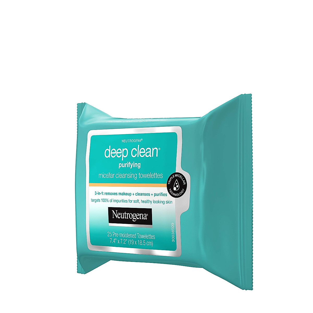 Neutrogena Deep Clean Purifying Micellar Cleansing Makeup Remover Wipes, 25 Count, Pack of 6