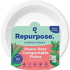 Repurpose, 6" Eco-Dessert Plates, 20 Count