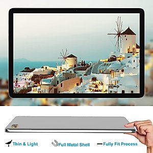 FESABOLE 2024 Newest 2 in 1 Tablet 10 inch Tablet 128GB Storage 1TB Expand Octa- Core Android Tablet Main13MP 5G WiFi Tablet IPS FHD with Stylus Keyboard