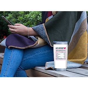 NewEleven Christmas Gifts For Mom - Birthday Gifts For Mom From Daughter, Son, Kids, Husband - Wife Gifts - Unique Present Ideas For Mom, Mother In Law, Wife, New Mom - 20 Oz Tumbler