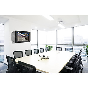 Sysracks 12U 24 inch Depth Wall Mount Server Cabinet Enclosure Rack Glass Door - 8-Way PDU - Cooling Fan - Vented Shelf - Feet - Hardware