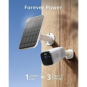 eufy security 4G LTE Cellular Security Camera Wireless Outdoor, Solar Powered, 2K HD, Starlight Night Vision, Human Detection, GPS. Includes SIM Card and Built-in Local Storage. No Wi-Fi Needed.