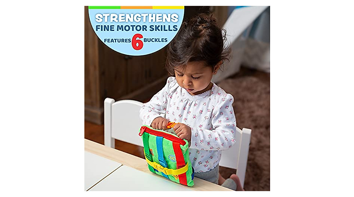 Buckle Toys Buster Square - Learning Toy for Toddlers | Develop Skills