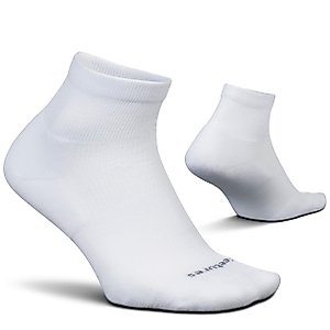 Feetures Unisex Therapeutic Cushion Quarter Sock (Medium, White)