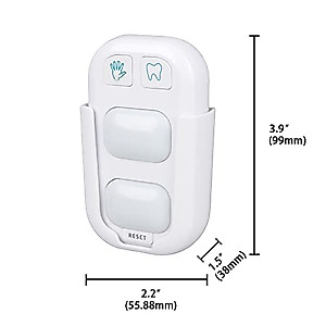 SOARING Timer for Kids,Wireless Battery Powered 2 Minutes Teeth Brush Timer,20 Seconds Bathroom Hand Washing Timer, Color Indicator Light Stick on Bathroom Timer for Children Training Coach