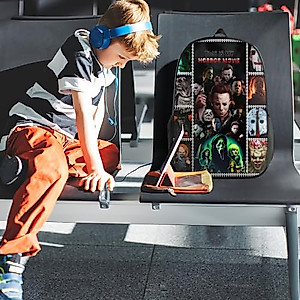 Ontiormax Horror Laptop Backpack 17 Inch Travel Backpack Business Work Bag for Women Men