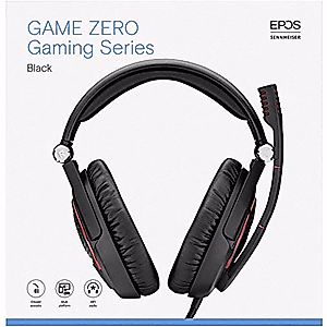 Sennheiser EPOS Game Zero Black Gaming Headset - Stereo - Mini-Phone (3.5mm) - Wired - Over-The-Head - Binaural - Circumaural - Noise Cancelling, Uni-Directional Microphone - Black