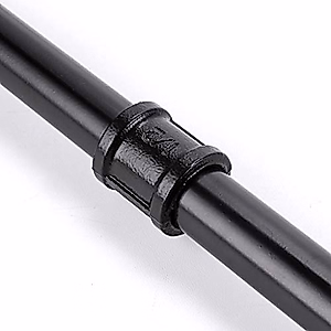 Sumnacon 31.9 Inch Industrial Pipe Clothing Rack Bar - Heavy Duty Rustic Coat Hanger with Screws, Wall-Mounted Metal Garment Holder Rack for Retail Display/Laundry/Boutique/Clothing Store, Black