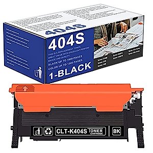 1 Black 404S CLT-K404S Toner Cartridge Replacement for Samsung Xpress C430W C430 C480FW C480FN C43x C480 C48x Series Printer Toner