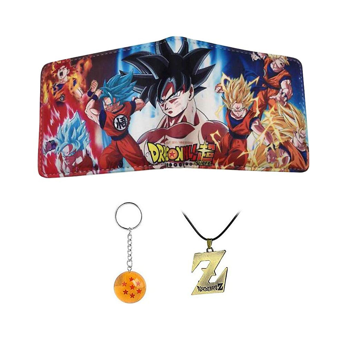 Jintoong Anime Wallet Young Men and Women Students Short Wallets Japanese Cartoon Comics Purse (Color H)