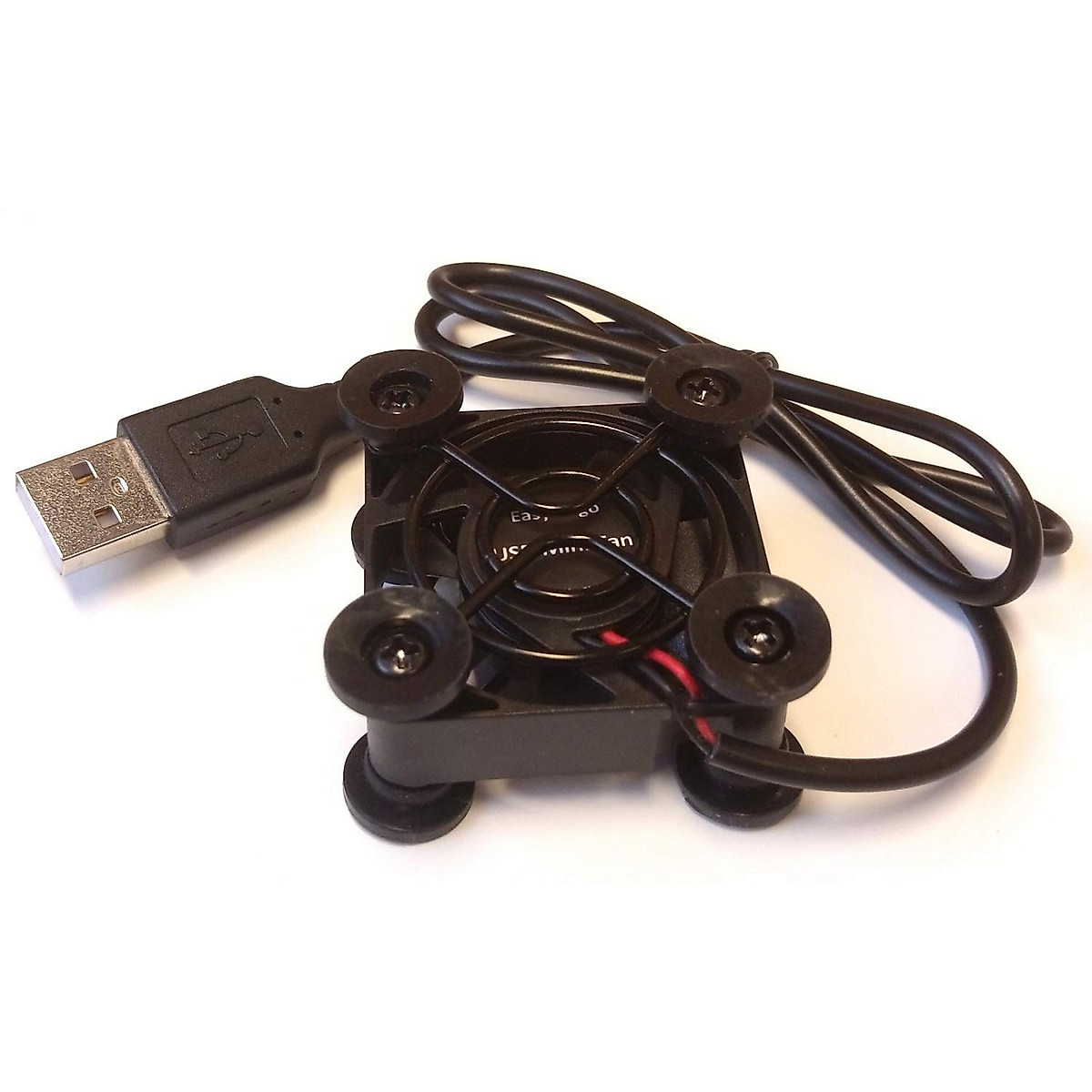 Easycargo 2-Pack 40mm USB Fan Quite, USB Mini Fan 5V, Cooling Small Fan with Multi Speed Controller (45x45x23mm)