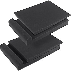 JBER 2 Pack Acoustic Isolation Pads, Studio Monitor Speaker Isolation Foam Pads, High Density Acoustic Foam Suitable for 5 Inch Speakers for Sound Improvement Prevent Vibrations