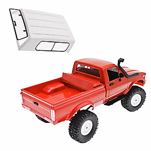 The perseids RC Rock Crawler RC Trucks 4x4 Pickup 1:16 Remote Control Car 2.4G Off-Road RC Crawler Semi Truck and Trailer All Terrain RTR Racing Vehicles Pickup with 2 Batteries (WPL C24)