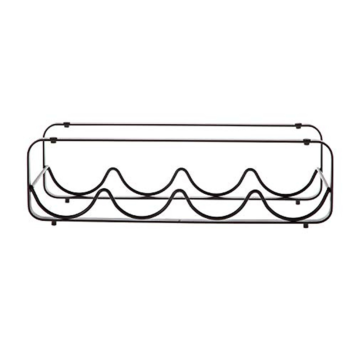 Home Zone Kitchen Tabletop Wine Storage Rack, Stackable Modular Design, Holds up to 4 Bottles (Oil-Rubbed Bronze)