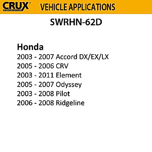Crux SWRHN-62D Radio Replacement Accessories