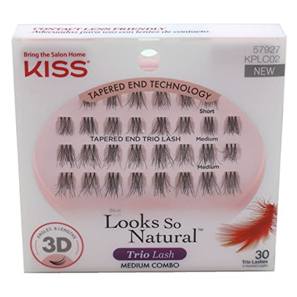 Kiss Ever-Ez Trio Lashes Medium Combo (6 Pack)