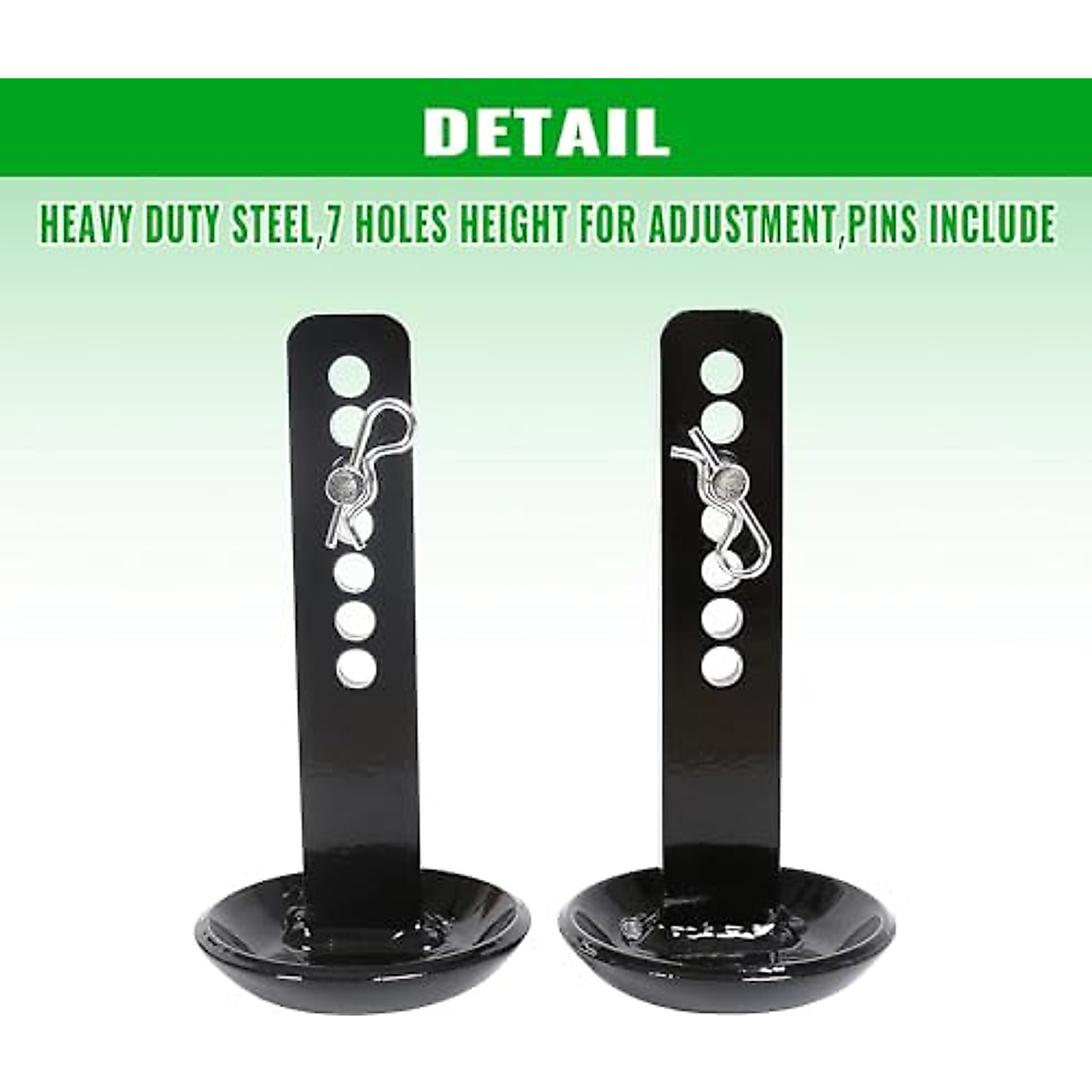 ECOTRIC New Heavy Duty Round Dome Snow Plow Shoe Skid Compatible with John Deere