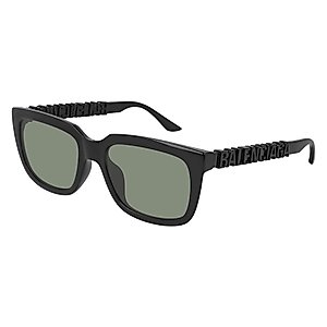 Balenciaga BB0108S Black/Green 56/19/145 unisex Sunglasses