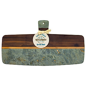 Totally Bamboo Rock & Branch Series Slate and Acacia Serving Paddle