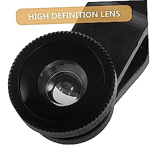 Hemobllo 3pcs Super Smartphone Most Fish Lens， Upgraded of Eye Compatible with s//in Kits Mm Lenes- & - Light Cell Lenses Wide Accessories Compatible with iPhone Angle Lense Lensblack