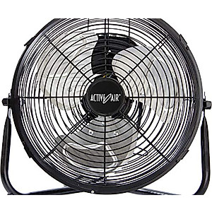 Active Air ACFV1012 HD Pedestal, 16" Fan, Black
