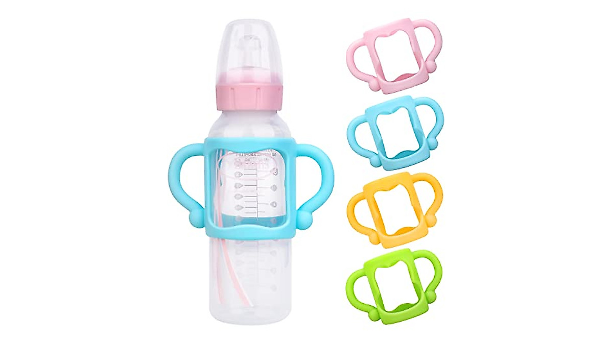 Easy Grip Bottle Handles for Baby - 4 Pack
