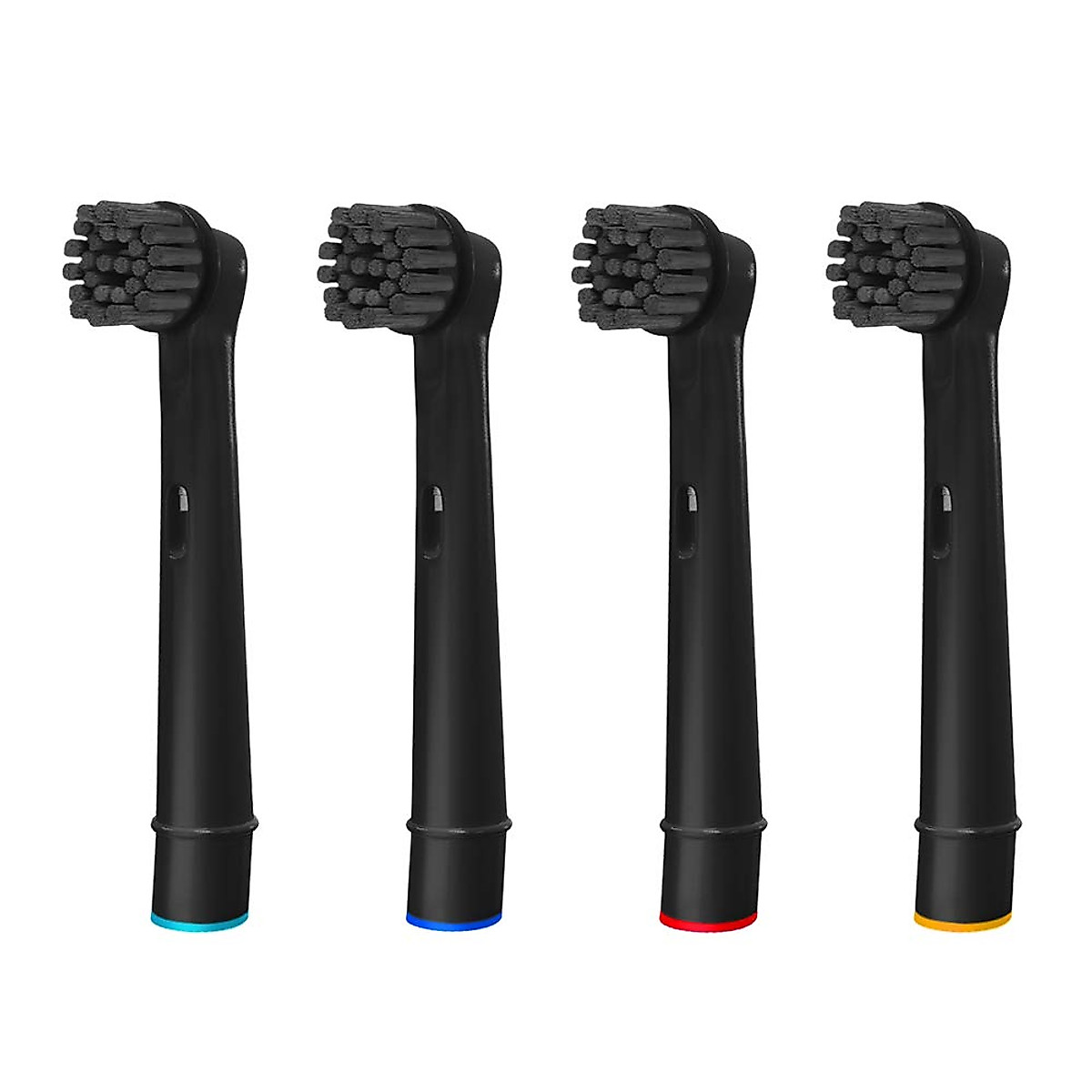 WuYan 16pcs Bamboo Charcoal Brush Heads for Oral B, Replacement Heads Rotation Type Electric Toothbrush Heads, for Pro Health/Triumph/Advance Power/3D Excel, Black Family Pack