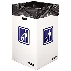 Bankers Box Medium Corrugated Cardboard Trash and Recycling Containers, 42 Gallon, 10 Each (7330101)
