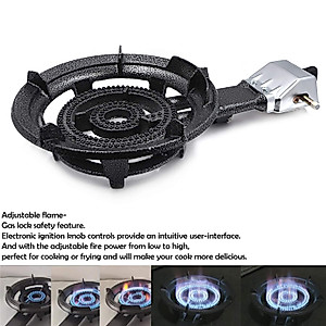 HTTMT- Portable Propane 32,000 BTU Gas Burner Stove Jumbo Super Supergas Camp Camping Tailgating [P/N:ET-COOK004-31A-IRONCAST]