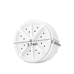 Mini Washing Machine, Portable USB Washer, 3 In1 Dishwashers Waves Convenient for Travel Home Business, White