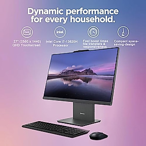 Lenovo IdeaCentre 5i All-in-One Premier Desktop, 23.8" FHD Touchscreen, Intel Core i5-12500H (Beats i7-11370H), 16GB RAM DDR5, 1TB SSD, Wireless KB & Mouse, Wi-Fi 6, Win 11 Home, Grey