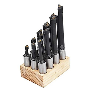 3/4" Boring Bar Set C6 12 Pcs Carbide Tipped Bars 3/4" Shank Lathe Tool