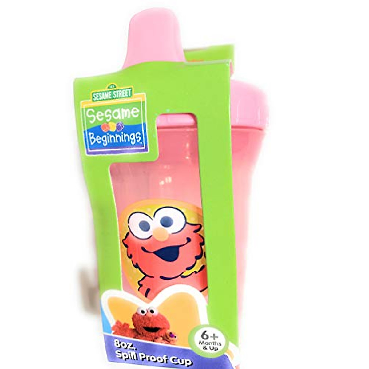 Sesame Street Sesame Beginnings 8oz. Spill Proof Cups - Elmo, Pink