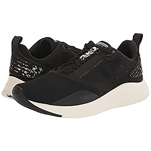 New Balance Women's DynaSoft Beaya V1 Running Shoe, Black/White, 5