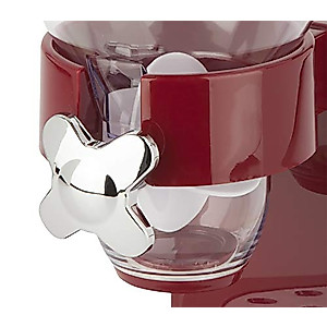 Zevro /GAT103 Indispensable Dry Food Dispenser, Single Control, Red/Chrome