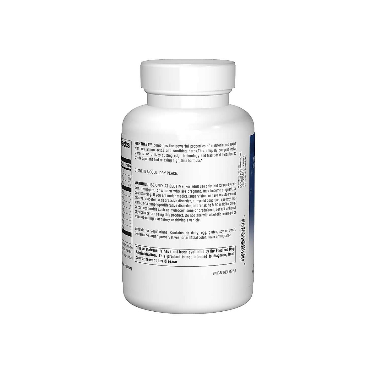 Source Naturals Sleep Science NightRest Multi-Nutrient & Herb Complex With Melatonin, GABA, Passion Flower, Chamomile, Lemon Balm & More - Herbal Formula - 200 Tablets