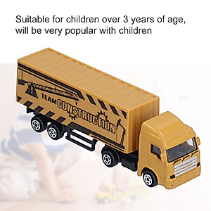 Simulation Mine Truck Model, Alloy Construction Engineering Trucks Model Big Trailer Transport Vehicle Static Car Model Toy