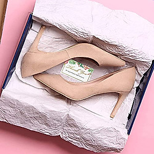 Thank You for Supporting My Small Business Cards (3.5 x 2 Inches - 100 Business Cards), Floral Thank You Note Cards for Online, Retail Store, Handmade Goods, Customer Package Inserts