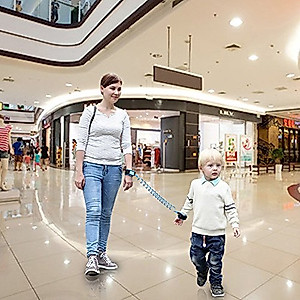 Toddler Safety Leash for Kids & Child | Baby Wrist Leash for Walking - Upgraded Version with Lock-Blue