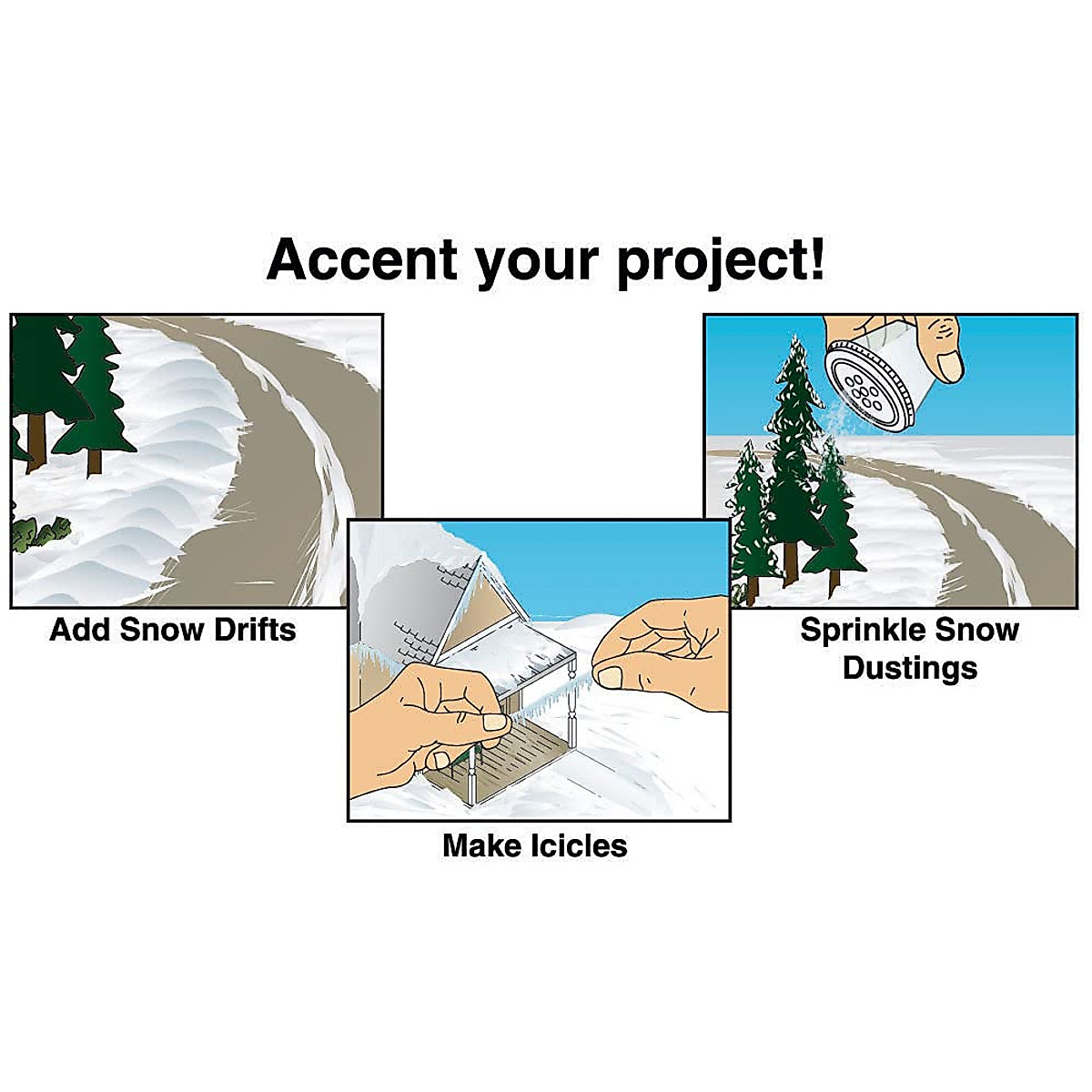 Woodland Scenics SP4123 Winter Effects Diorama Kit,Multicolor