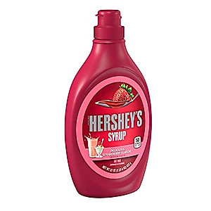 HERSHEY'S Strawberry Syrup Bottle, 22 Oz
