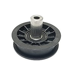 Set of 2 Pulleys, 1 Compatible with Craftsman Poulan Husqvarna V-Idler Pulley 127783 139245 532127783 532139245, 1 Compatible with Flat Idler Pulley 179114 532179114