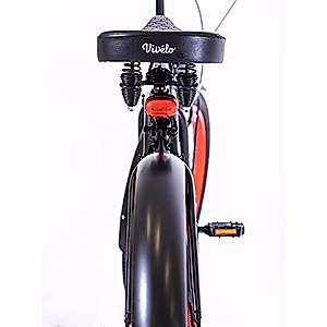 Vivelo Rider Beach Cruiser for Men Complete Bike | Lightweight Aluminium Frame, Coaster Brake, Lights Set, 26-Inch | Adult Bicycle Perfect for City, Outdoors, Terrain, Urban Hills | (3-Speed, Monza)