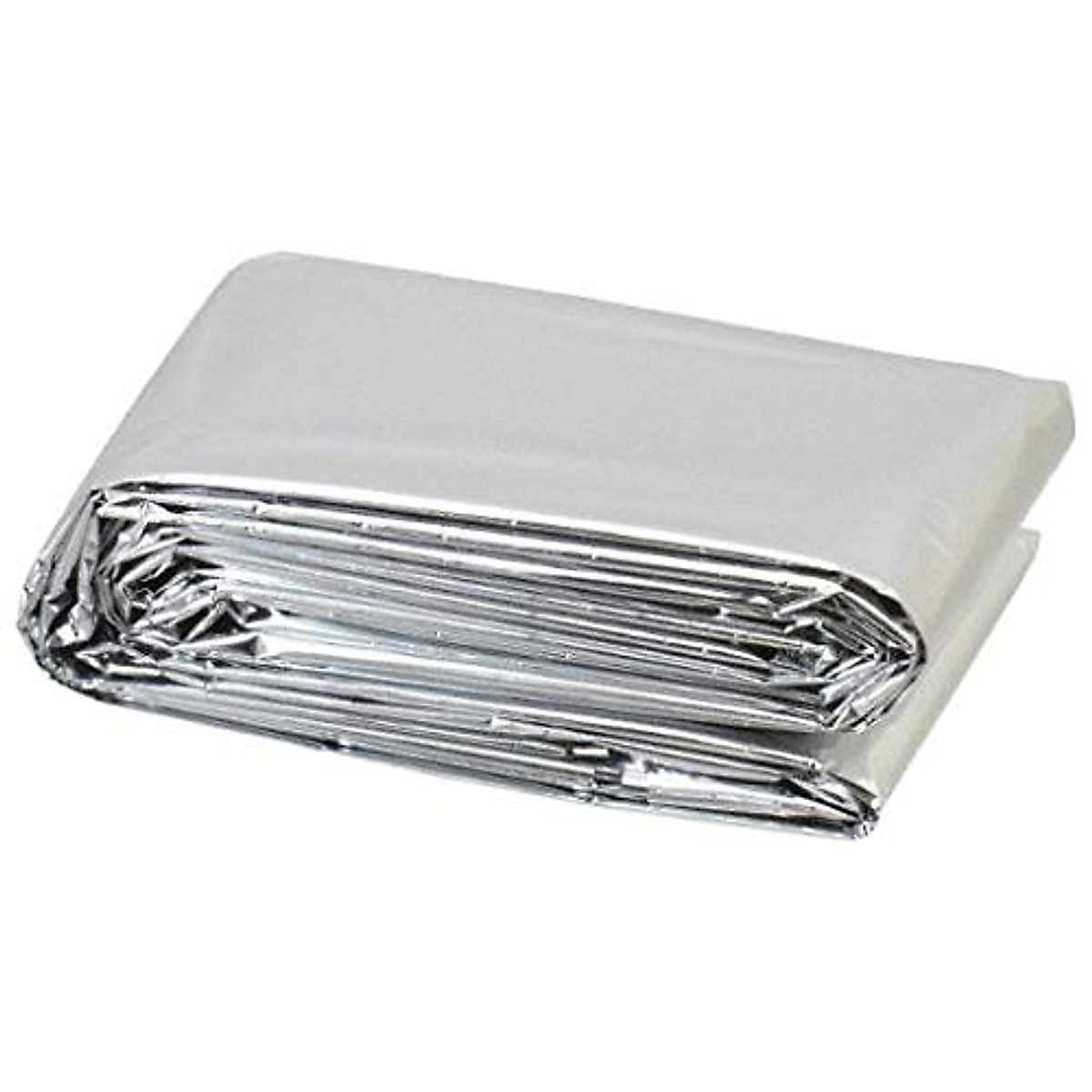Science Purchase 20 Pack Emergency Mylar Thermal Blankets, 54" x 84", Silver,Large, 73MYLARPK20